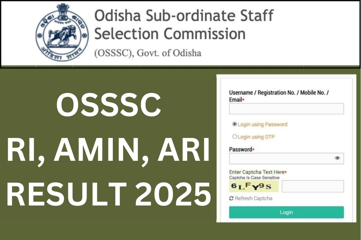 OSSSC RI, AMIN, ARI Result 2025: CRE Cut Off Marks, Merit List