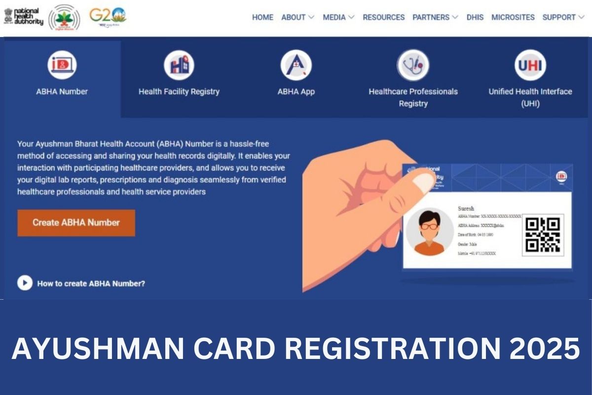 Ayushman Card Registration 2025 – ABHA Download, Eligibility, Apply Online